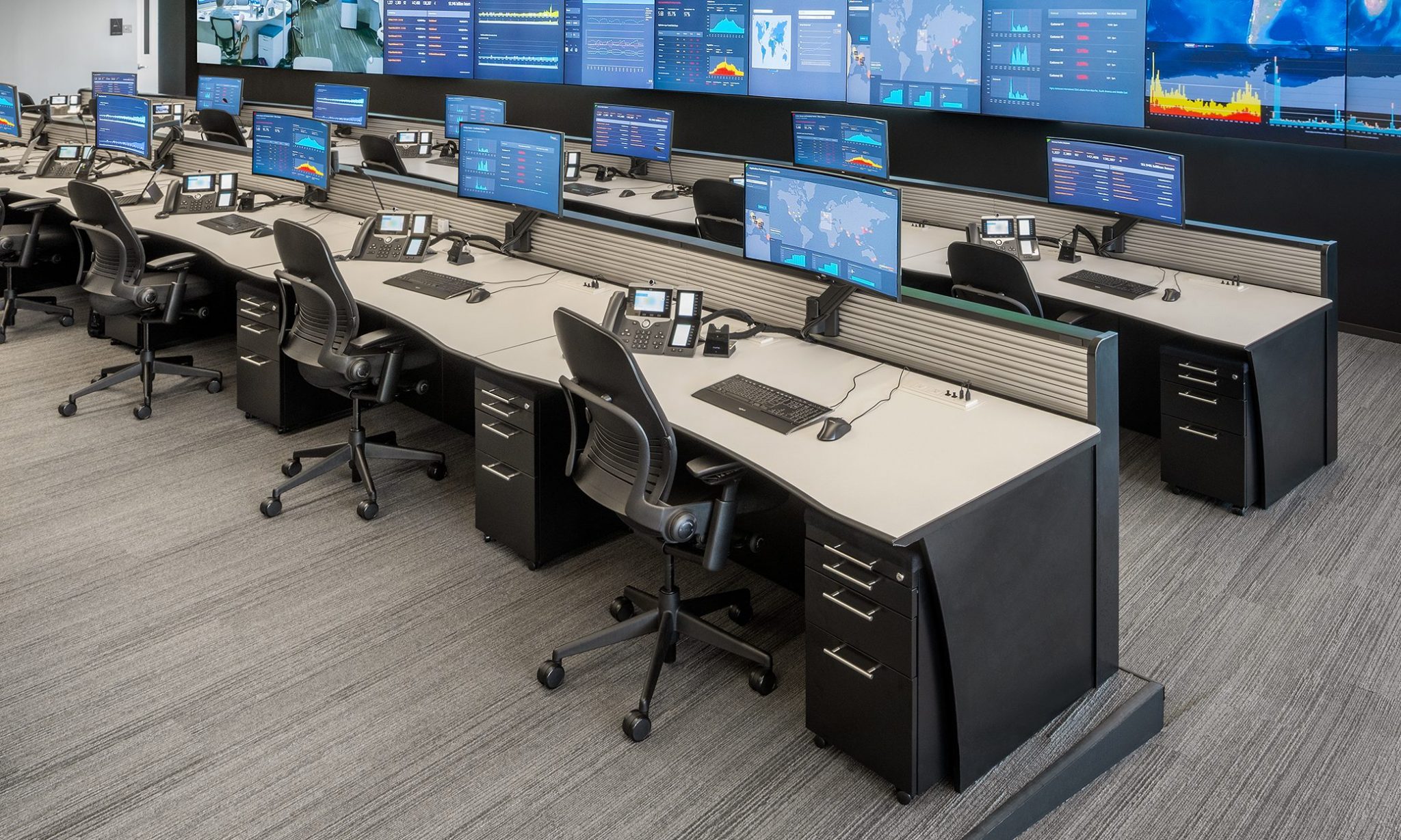 Technology Furniture For Fast Pace of 24/7 Command Centers